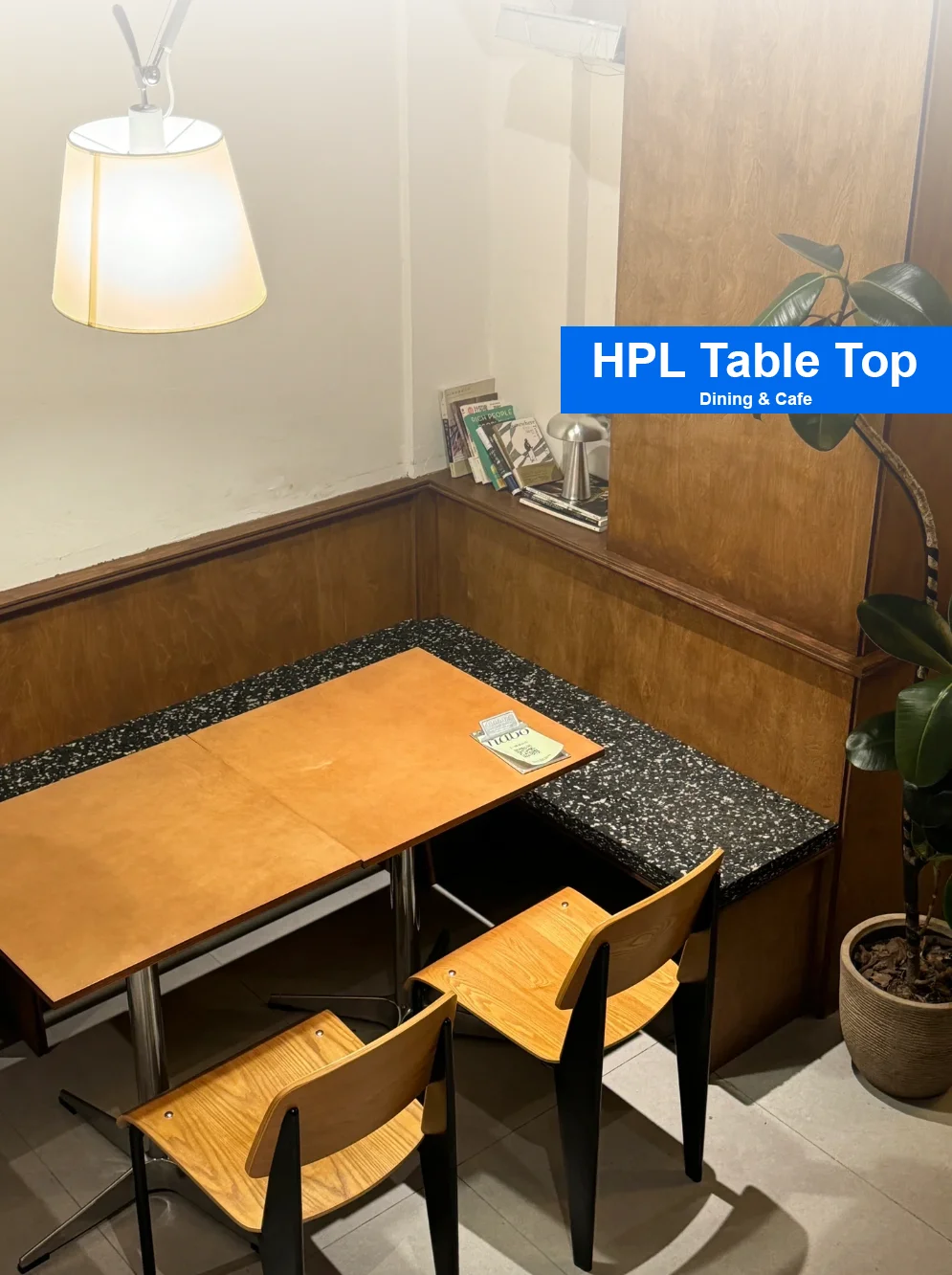 Solid Wood HPL Steel Table Top for Restaurant Hotel School Dining and ...