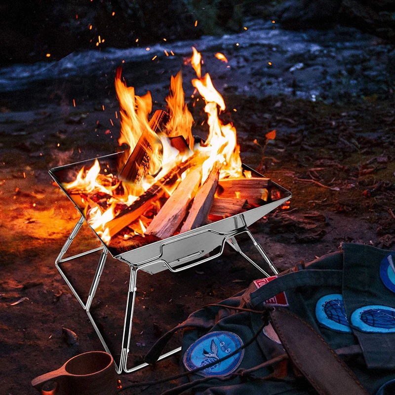 Compact Foldable Campfire Bbq Grill - Buy Folding Campfire Grill ...