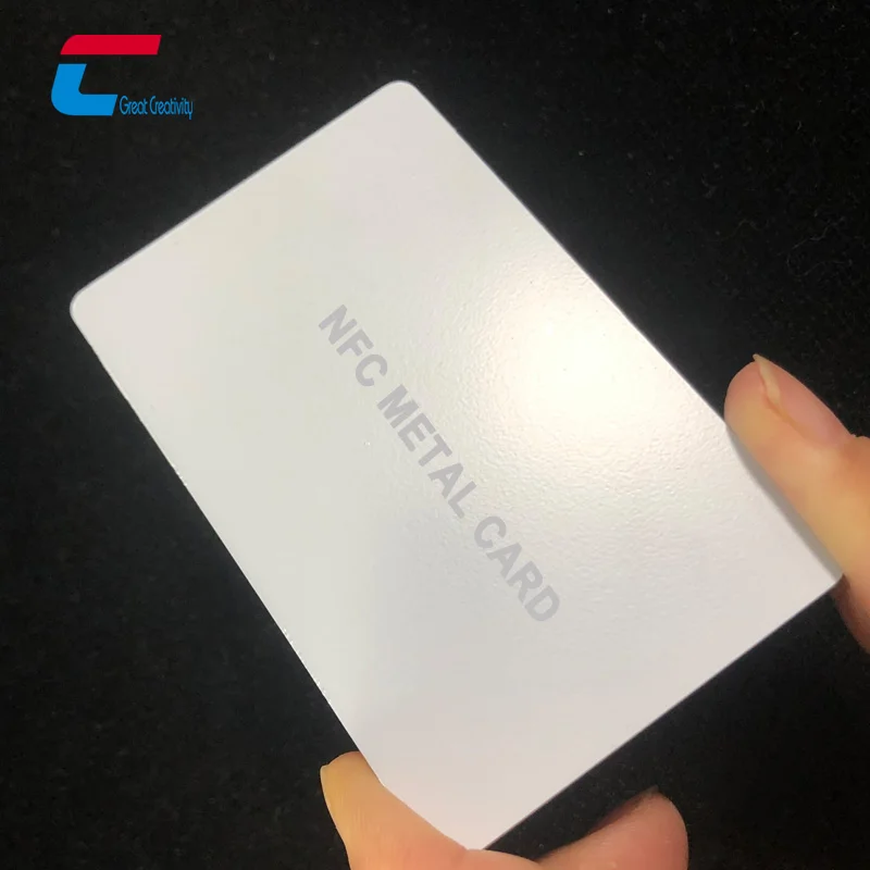 Custom NFC Metal Business Cards with QR Code Printing