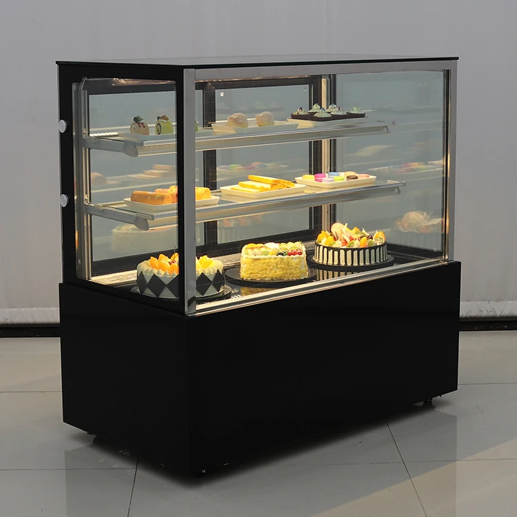 Rotating Refrigerated Cake Display Stand Set - 270L Capacity