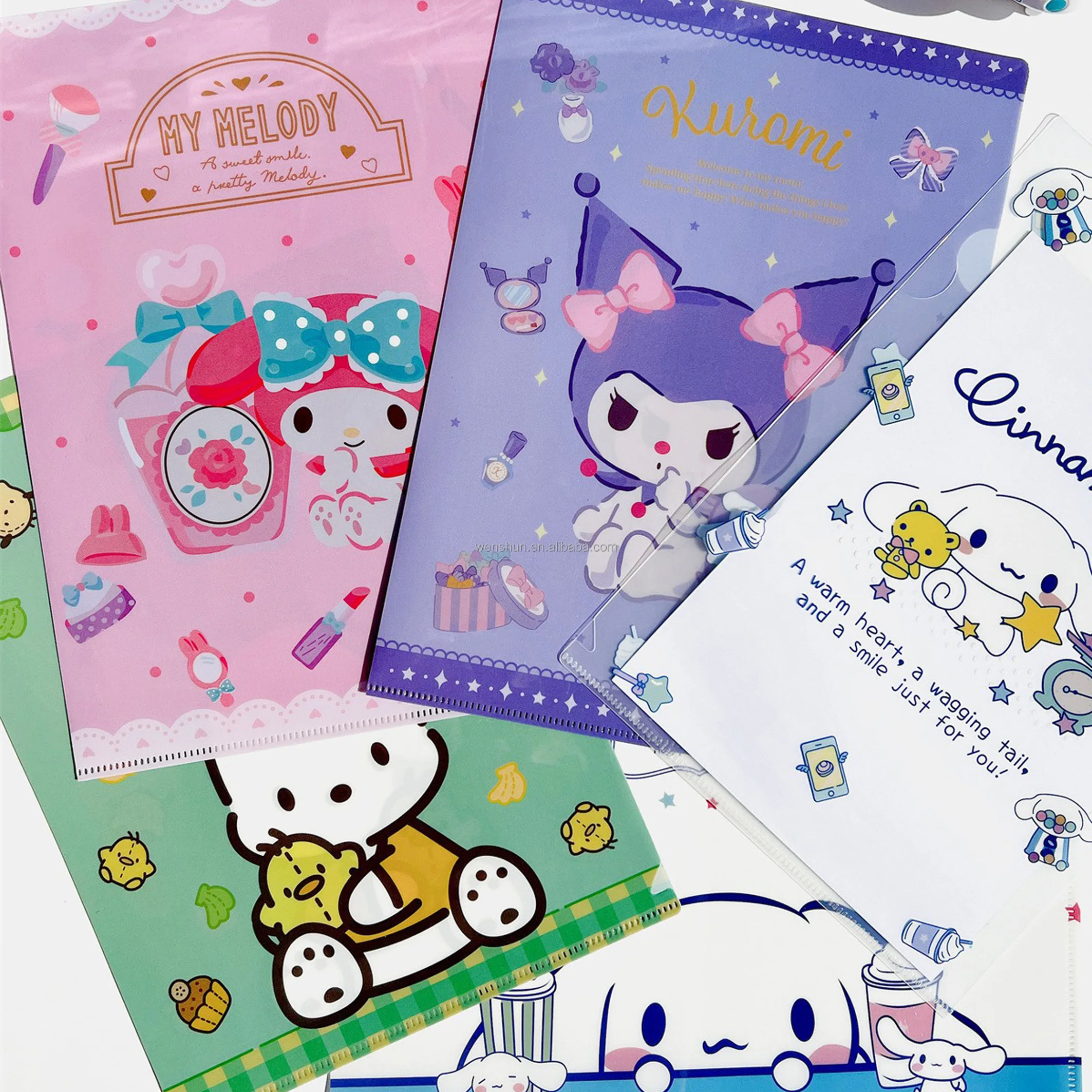 Custom Print l Shaped File Folder A4 Size Plastic Paper File Holder ...