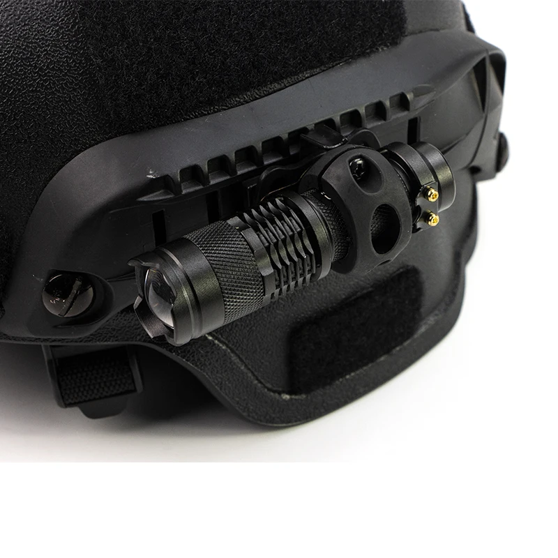 20/25/30mm Helmet Flashlight Mount Clip Tactical Flashlight Adaptor For ...