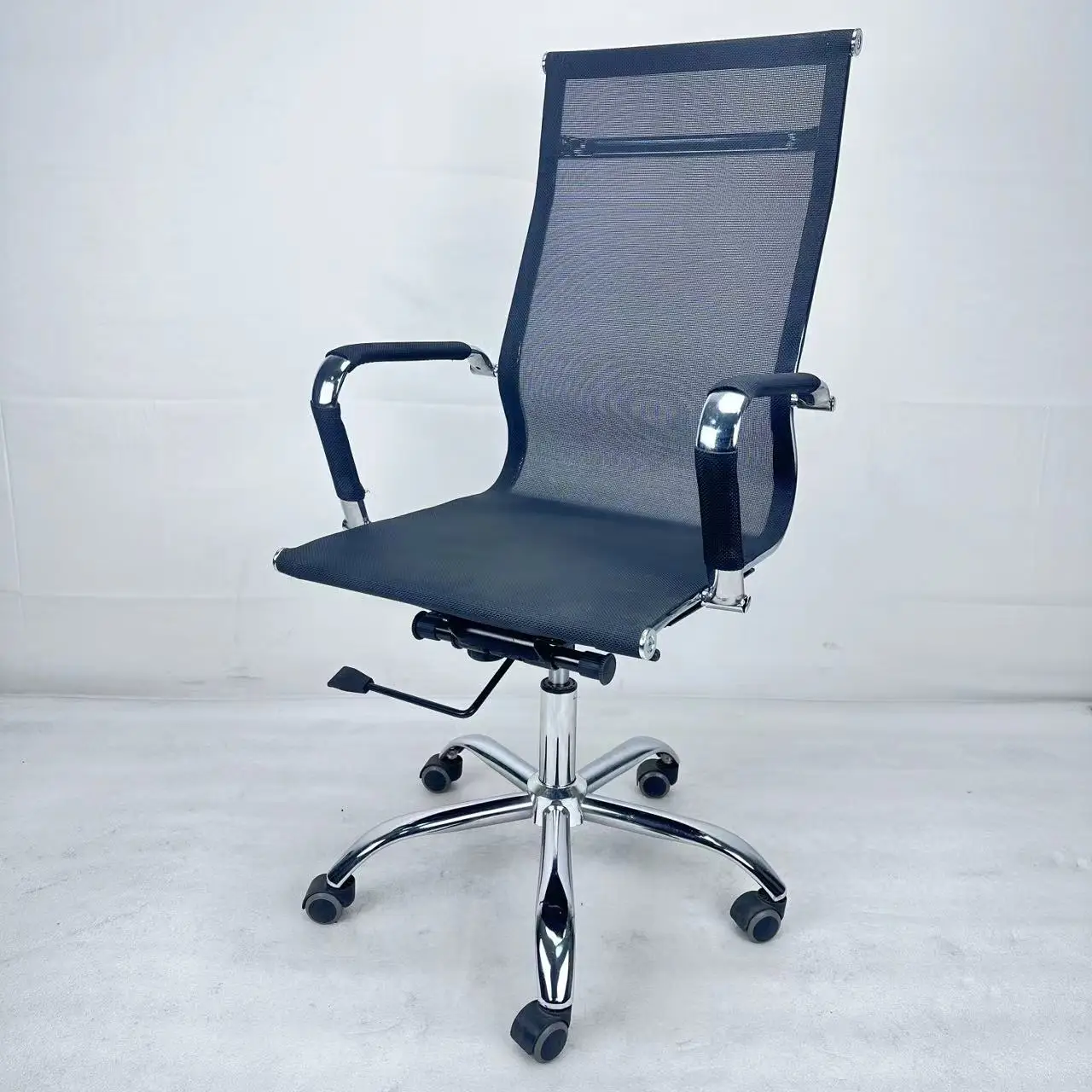 Executive Computer Height Adjustable Swivel Desk Chair High Curved Back ...