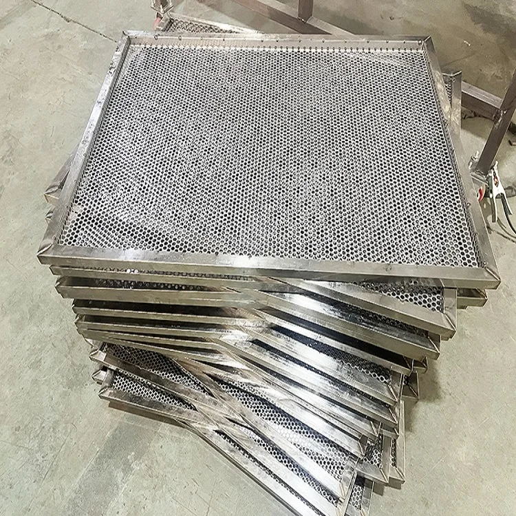 Punch Hole Perforated Tray Food Grade 304 316 Stainless Steel Aluminium ...