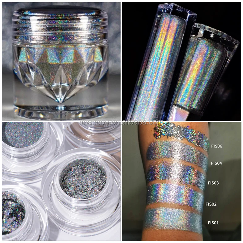 Wholesale Rebrand Duochrome Pigment Loose Glitter Embossed Eyeshadow ...