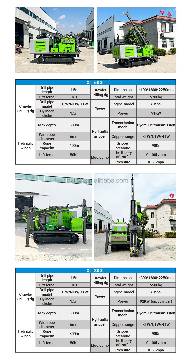 Xt-1000 Full Hydraulic Diamond Exploration Core Drilling Rig Equipment ...