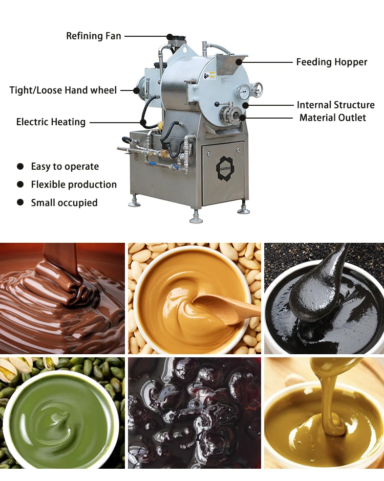 Chocolate Paste Grinding Machine Peanut Butter Making Machine Sesame ...