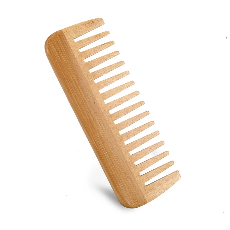 Wholesale Bamboo Wide Tooth Combs Eco-Friendly Wood Comb Bio ...