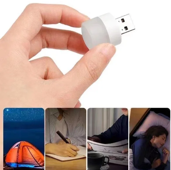 Mini Bulb Shape Led Light Usb Night Light Power Bank Portable Mini Home Usb Light For Laptop ...