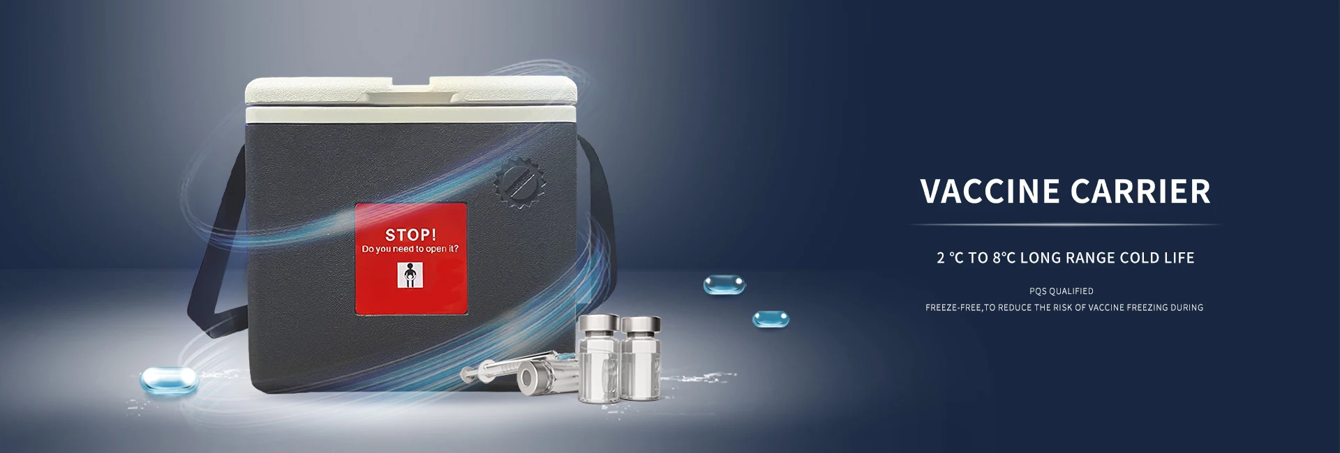 1.5l Portable Refrigerator Vaccine Drugs Ice Chest Medicine Cooler Box ...