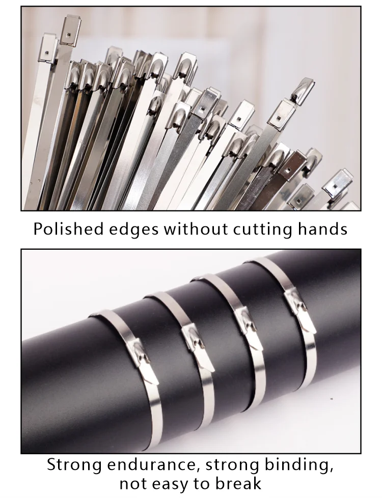 Stainless Steel Cable Tie Binding Line Adjustable Cable Ties ...