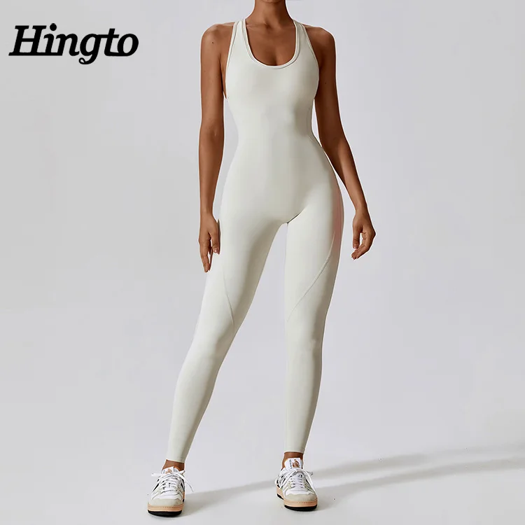 High Stretch Workout Jumpsuit Tights Women Active Wear One Piece ...