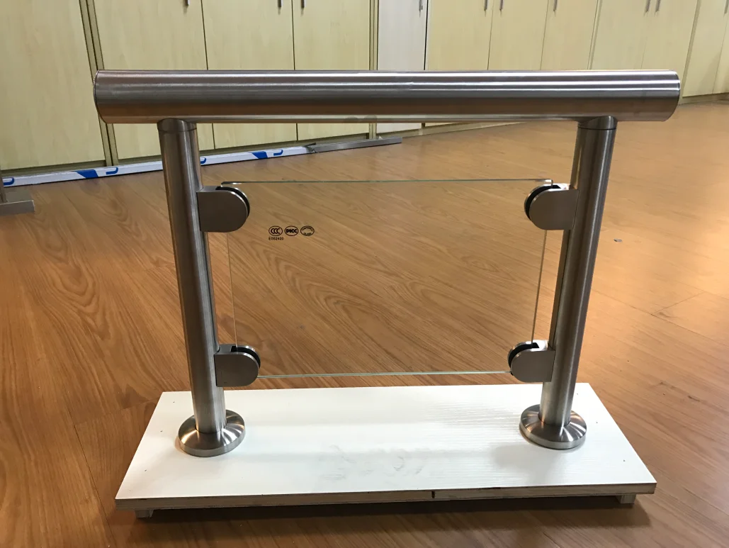 Stainless Steel 304 Glass Clamp Stair Railing Clip Balustrade Handrail ...
