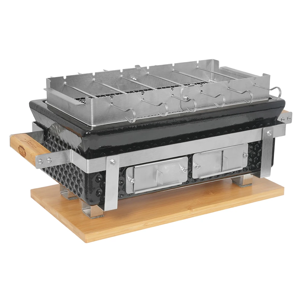 Seb Kamado Ceramic Hibachi Grill Charcoal Barbecue Bbq Grills Outdoor ...