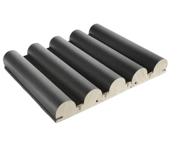 Wood Fluted Pole Wrap Flat Panel Fluted Decoration Wall Panels 3d Wall ...