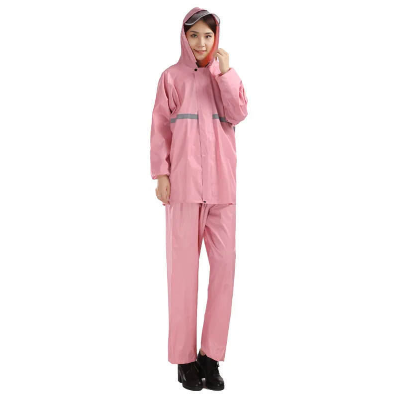 Custom Xxl Raincoat Suit With Pants Waterproof Polyester Rainwear For ...