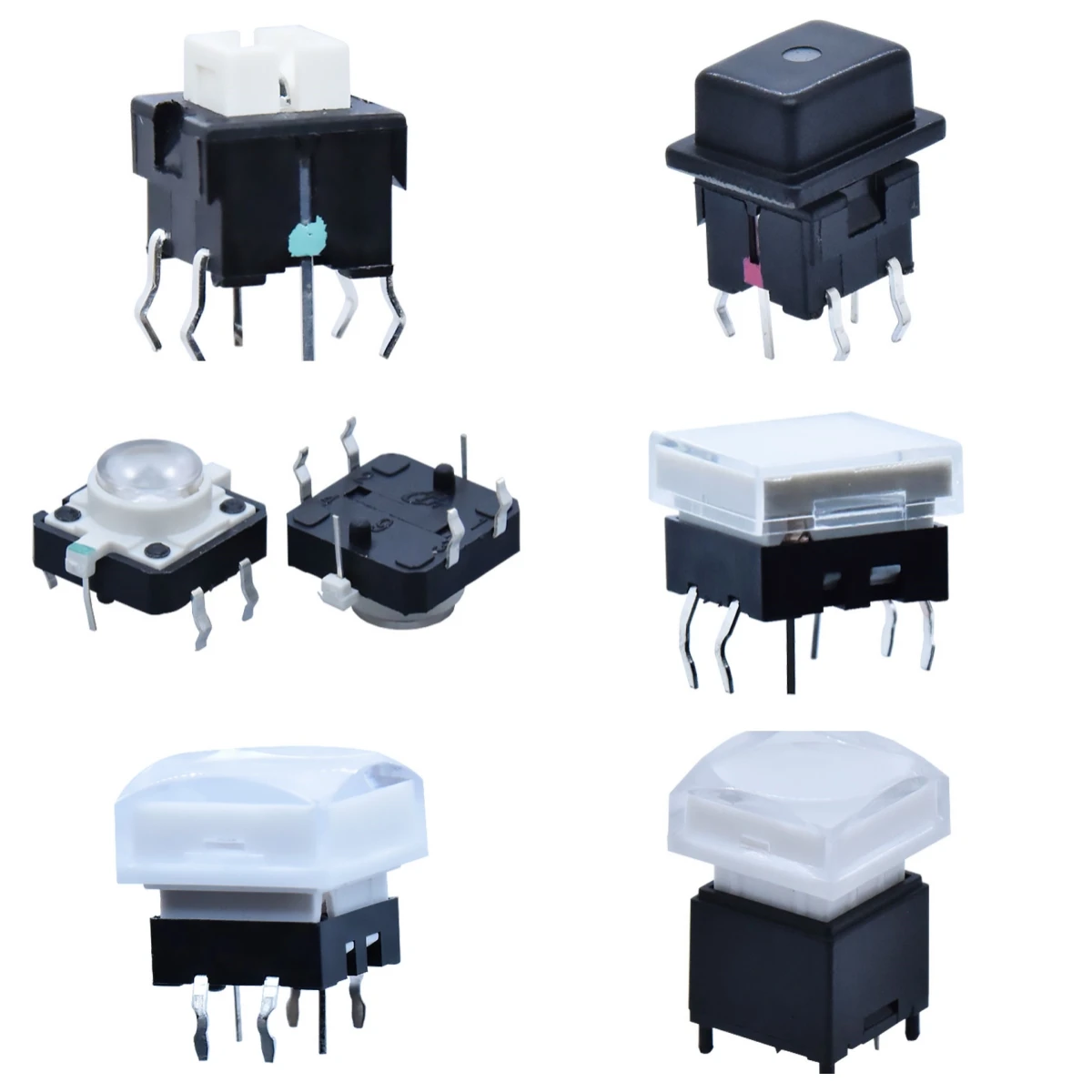 Kandens Smd 6x6 Tactile Switch 5 Pin Smt 6.2*6.2*5.1h Red Push Button ...