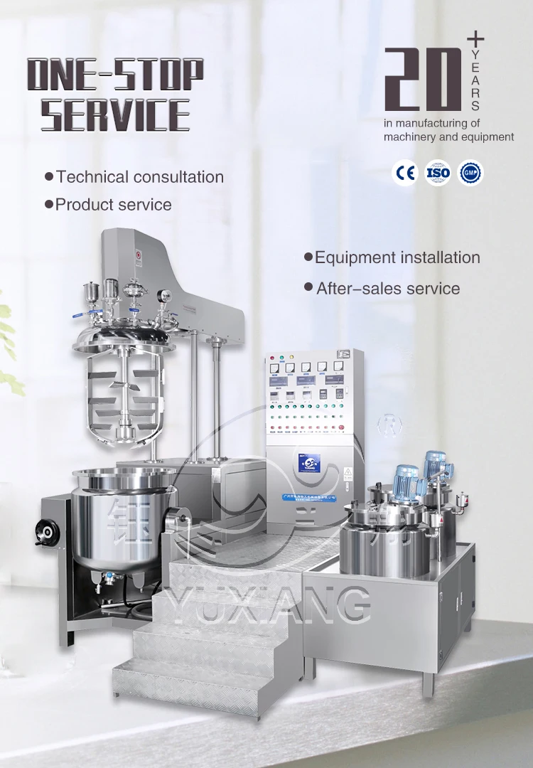 Lotion Face Cream Vacuum Homogenizer Emulsification Machine Mayonnaise ...