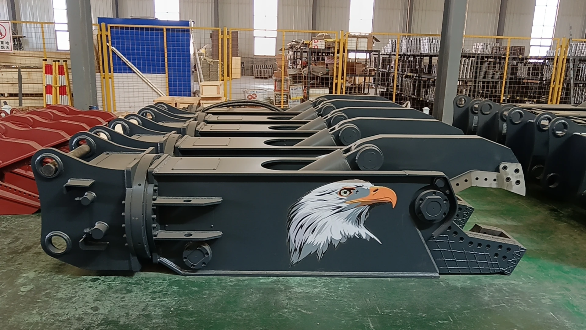 Excavator-Use Hydraulic Steel Cutting Scrap Shear New Eagle Shear with ...