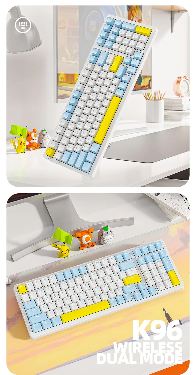 K96 Wireless Mechanical Keyboard - Dual Mode 2.4G BT5.0
