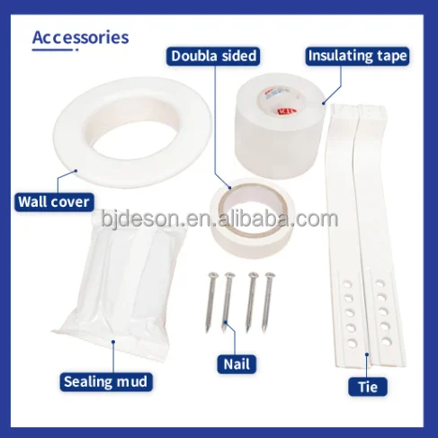 Hvac Air Conditioner Connecting Pipe Installation Kit Tube White Pe Air ...