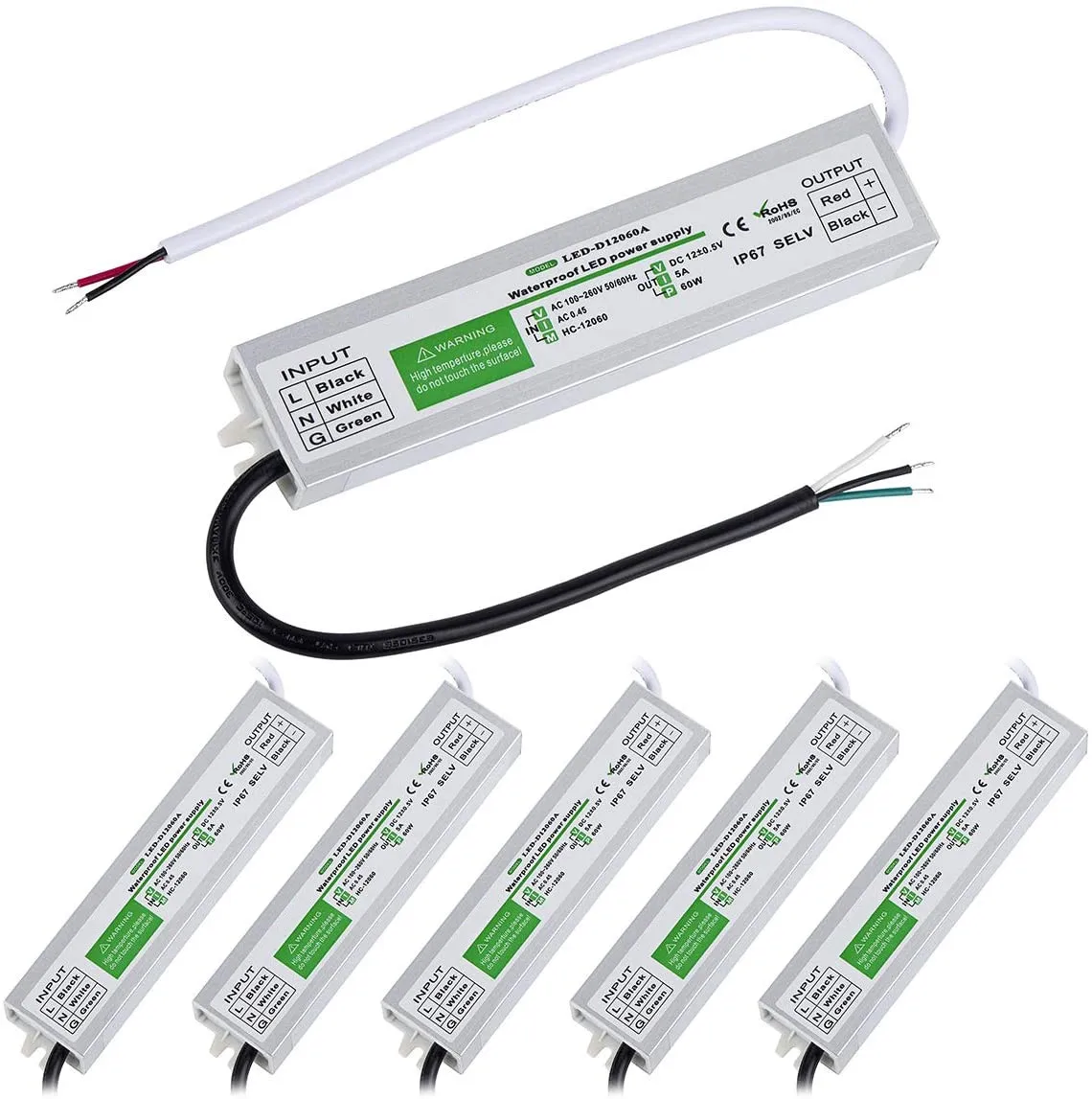 36W 12V 24V 3A IP67 waterproof Power Supply For Led Light Or Led Strip ...