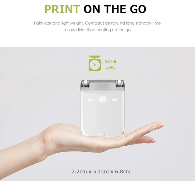 Mini Portable Color Printer - Ultra Weight & High Resolution
