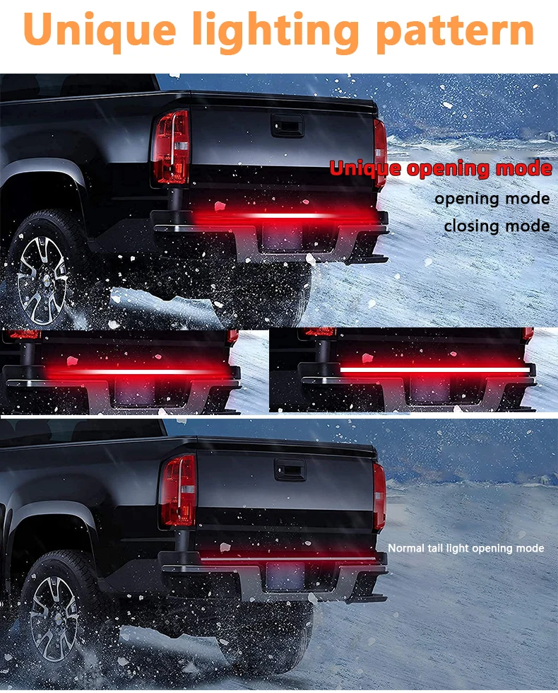 60" LED Tailgate Light Bar Aluminium Sequential Turn Signal Reverse ...