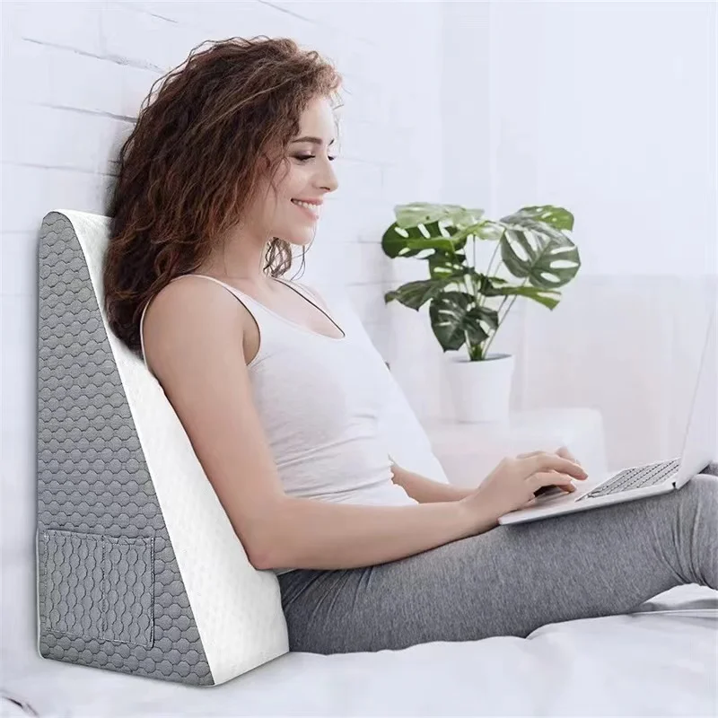 Wedge Pillow - Memory Foam Comfort for Sleeping & Relaxing