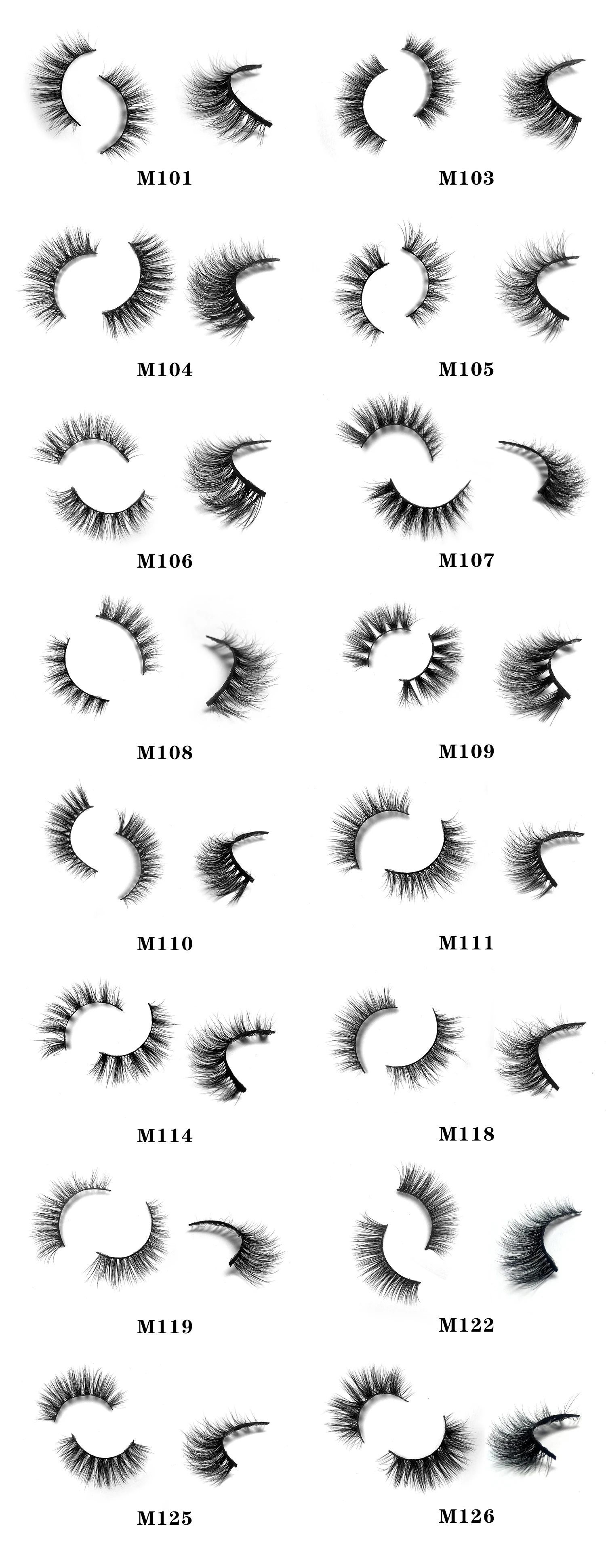 Customized Packing Handmade Russian Strips Eyelash Deep D Curl Fluffy ...