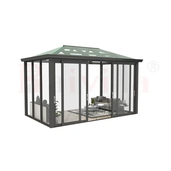 Baivilla Aluminium Multi Slant Glass Roof Sunrooms With Windows - Buy ...