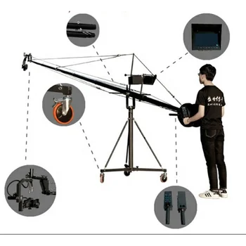 8m Jib Crane For Video Camera With Manual Telescopic Arm - Buy Jib ...