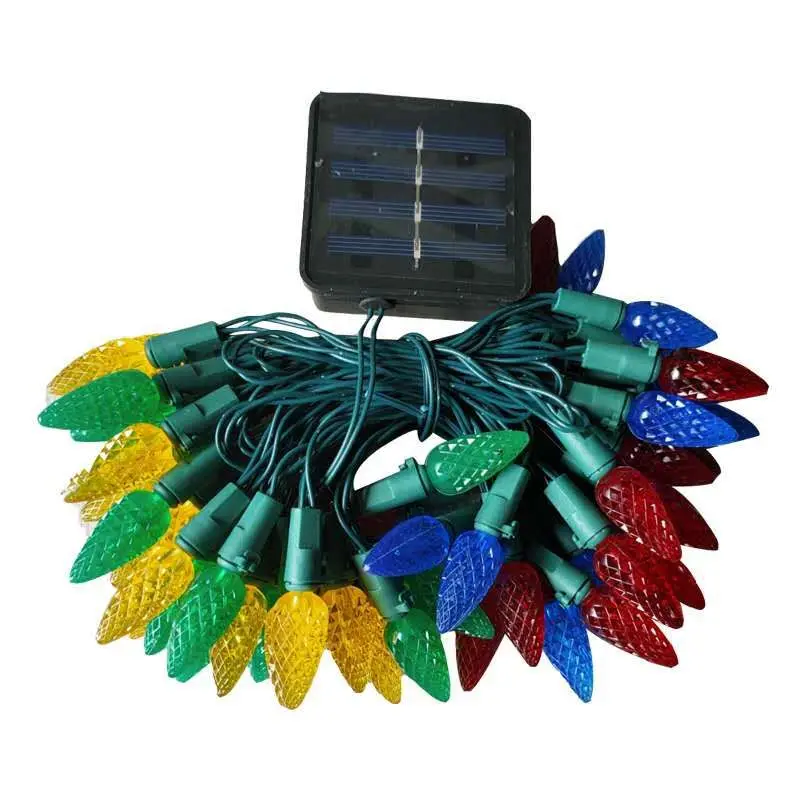 Small Solar Christmas Tree Stake Lights Decorative Outdoor With Led ...