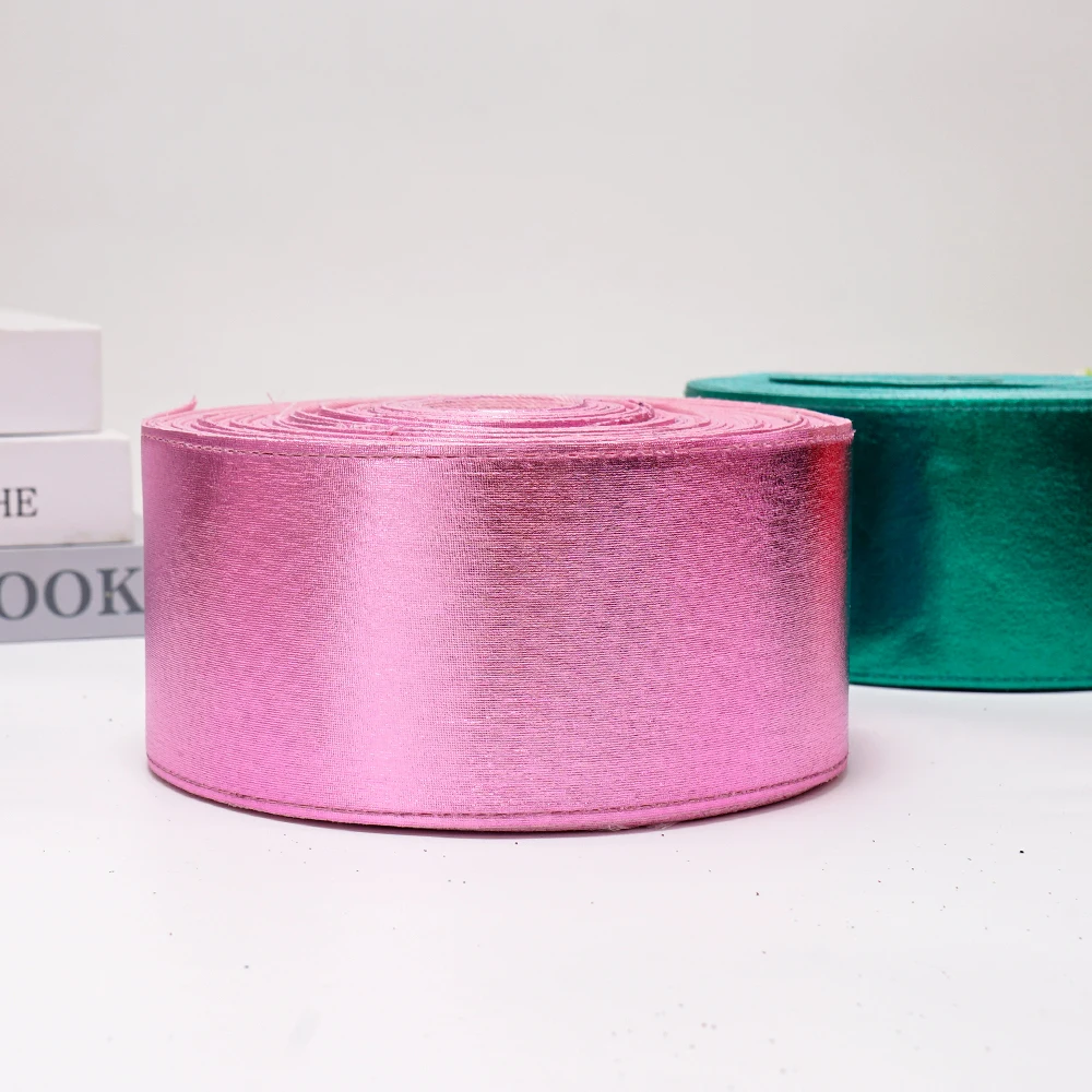 75mm 3inch Custom Gold Solid Foil Hologram Ribbon - Buy Tree Ribbon ...