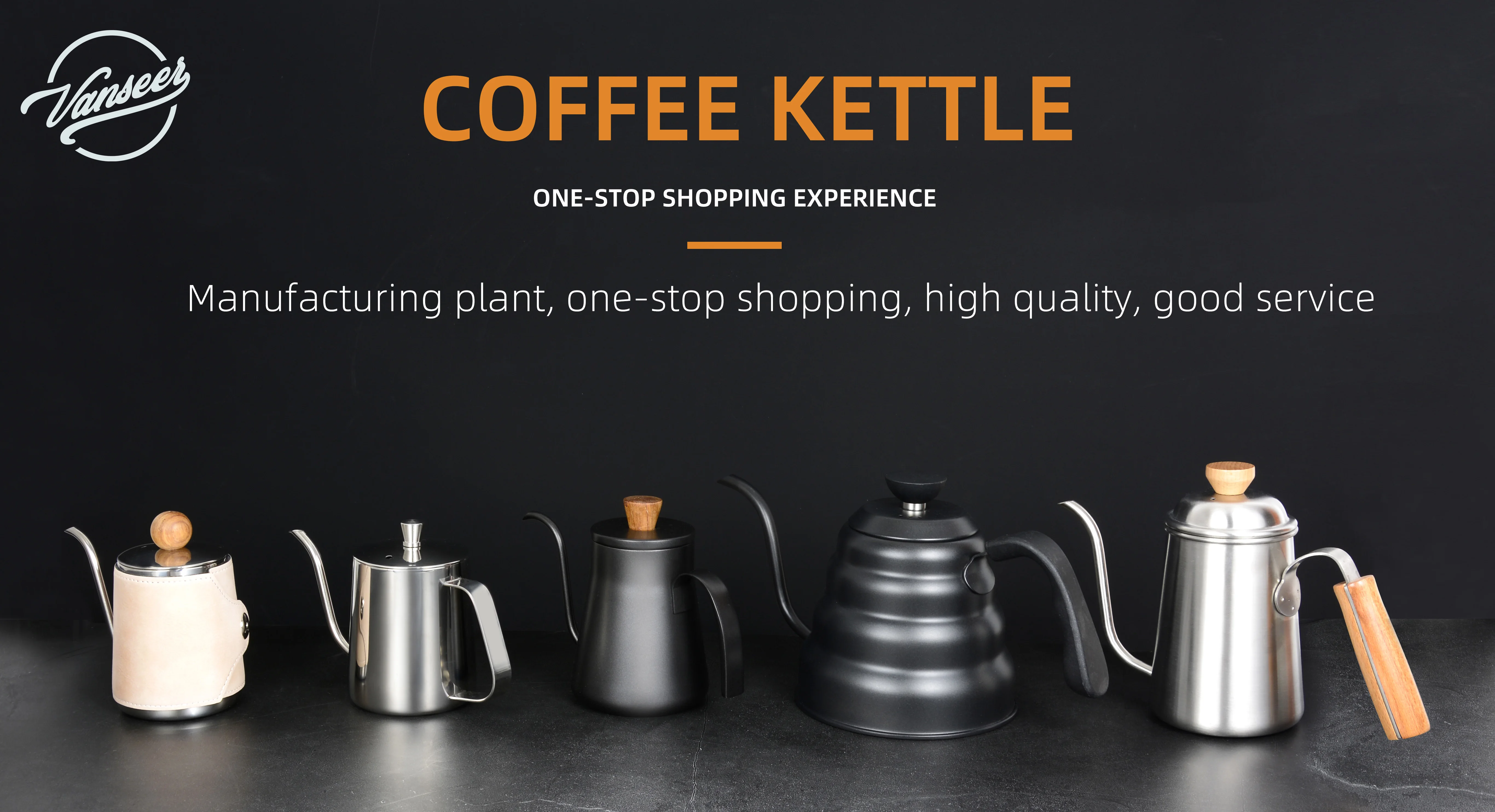 Quality Portable Hand Pour Over Drip Tea Gooseneck Kettle Stainless ...