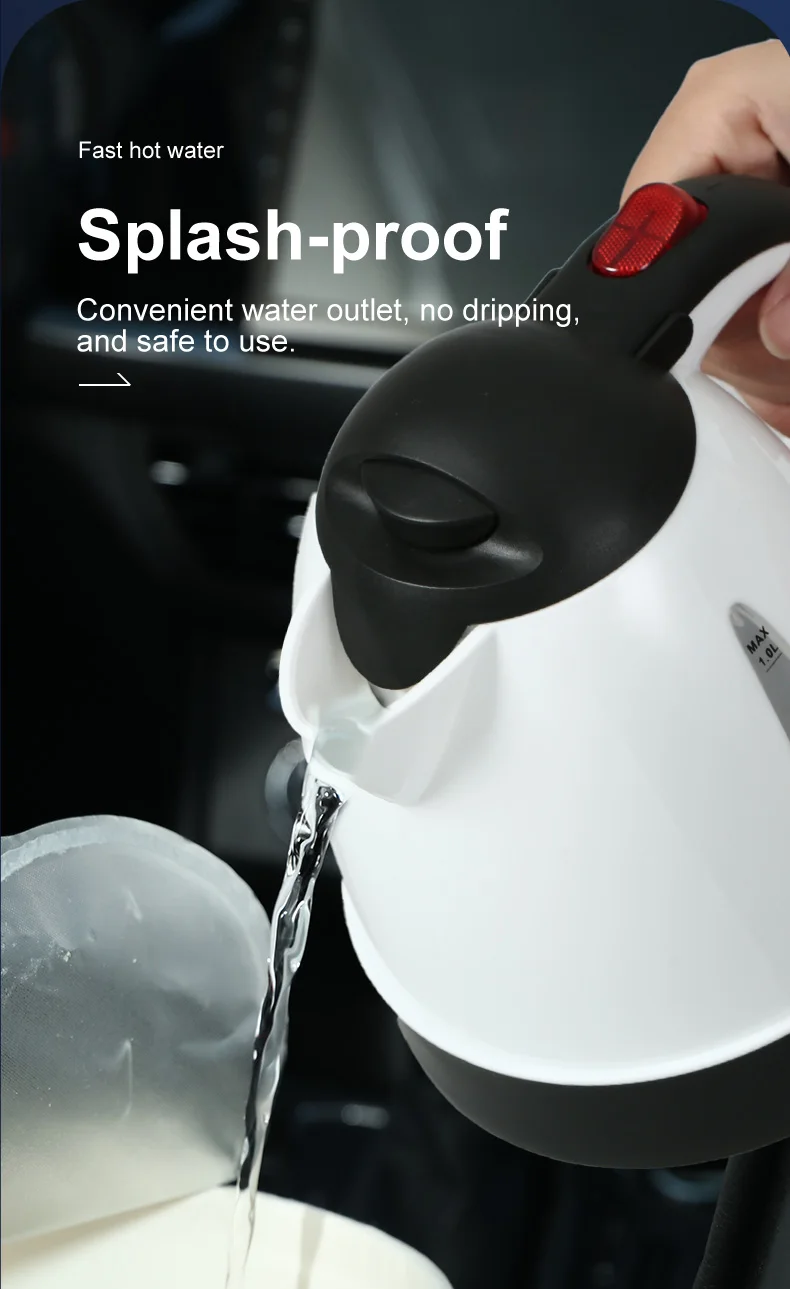 12 Volt Hot Water 24v Car Electric Kettle Water Heaters Portable Hot ...