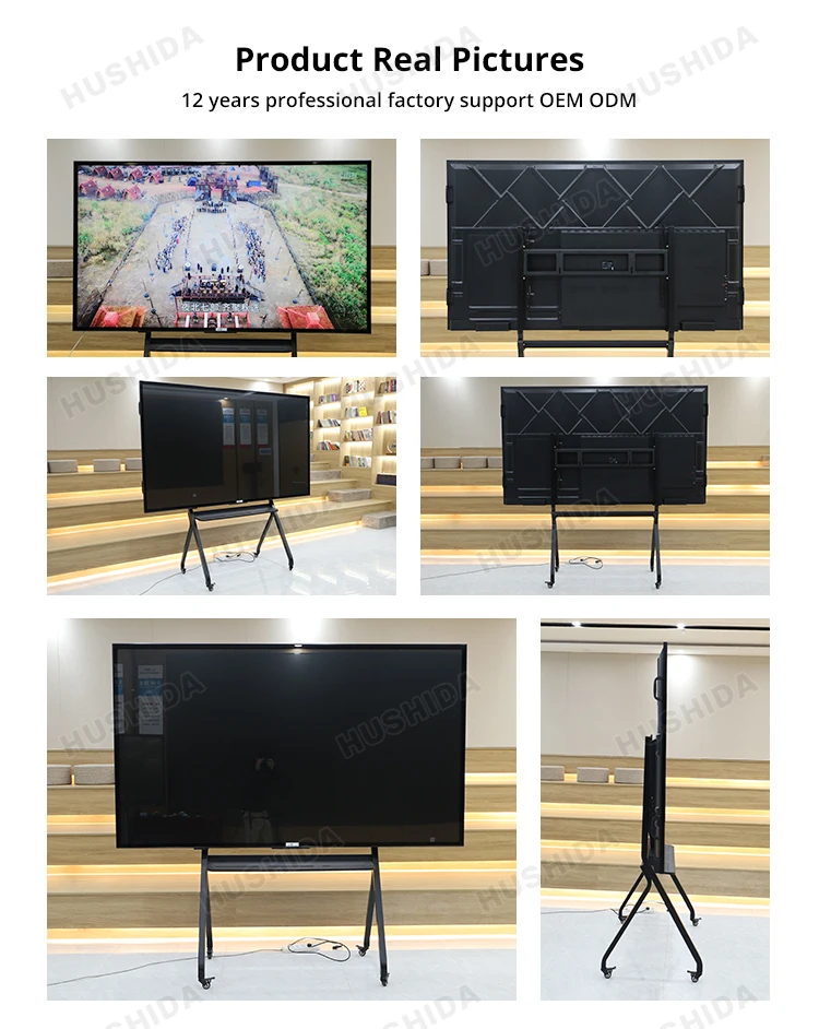 Hushida 50/55/65/75 Inch Uhd Led Television Smart Wifi Flat Screen 4k ...
