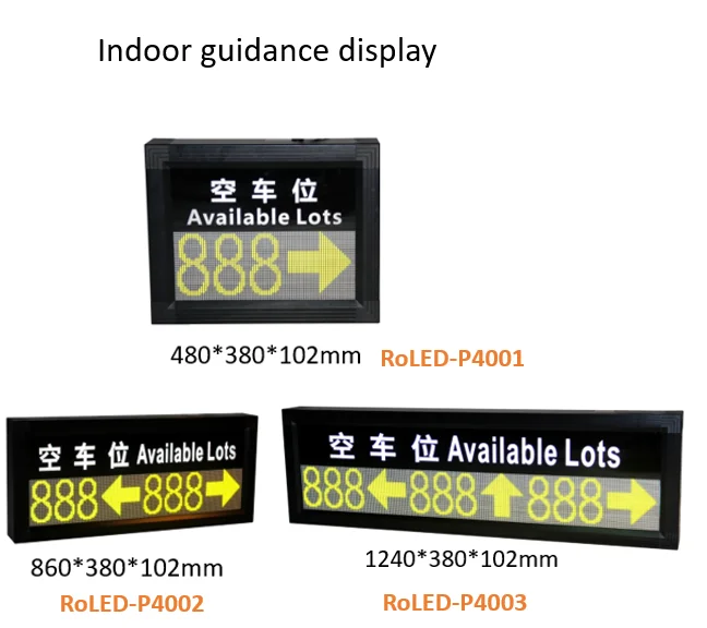 Rs485 Two Direction Available Parking Spot Led Display For Pgs Parking ...