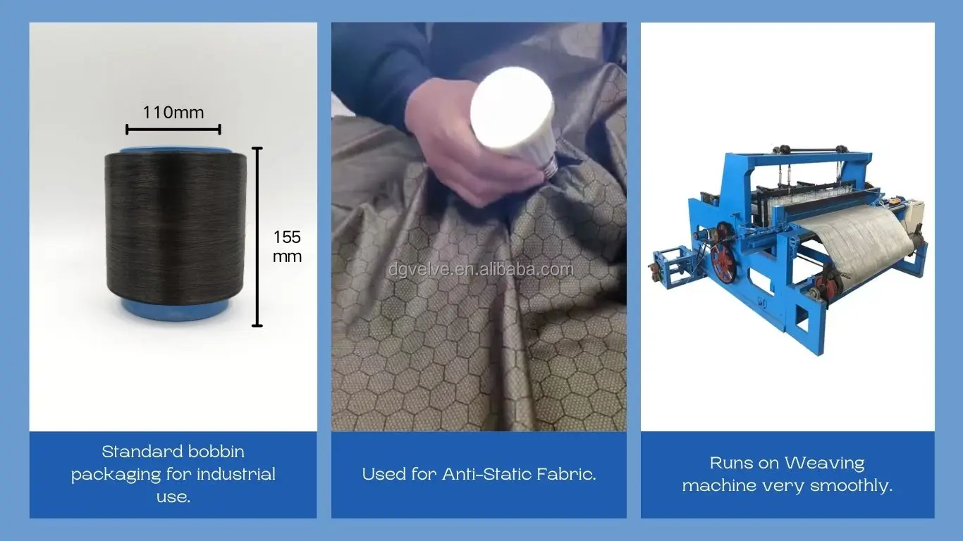 Graphene Fiber Conductive Filament Yarn for Anti-Static Fabric