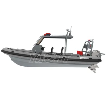 Double Engine 25ft Rhib 760 Military Patrol Aluminum Deep V Rigid Hull ...
