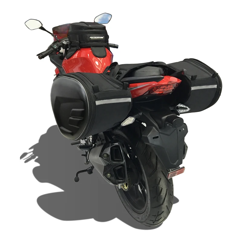 MOTOCENTRIC Motorcycle Tail Saddlebag Side Saddle Bag for Cycling ...