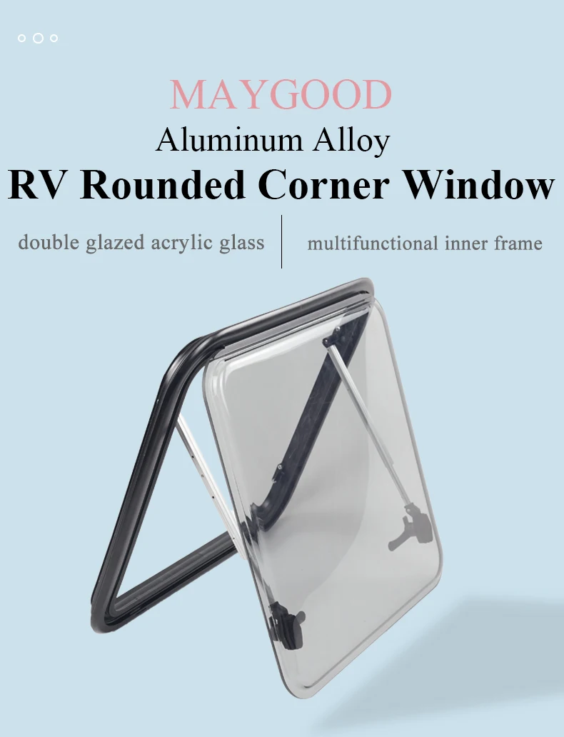 Mg 17rw Rv Round Corner Window With High Aluminum Alloy Outer Frame Abs ...
