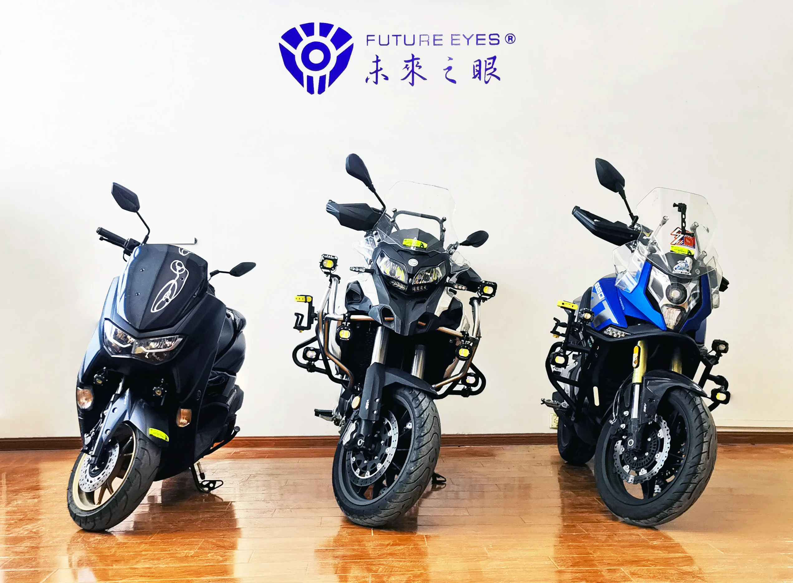 Future Eyes X-80 120W Auxiliary LED Fog Light Kit for Motorcycle ...