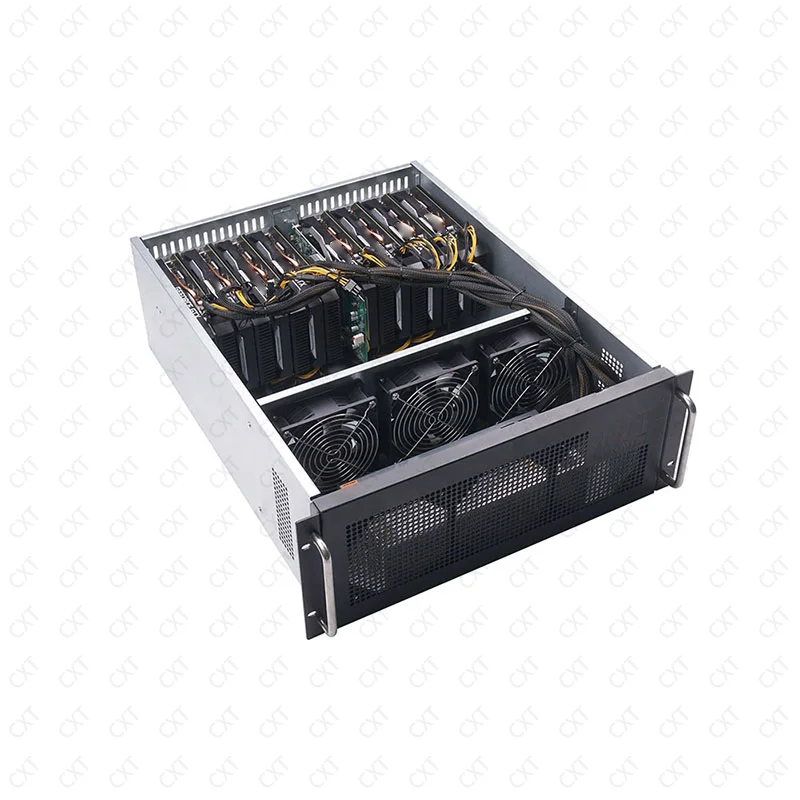 Good Stability 5.2cm Spacing 8 Graphics Cards Rack Server case 4u Gpu ...