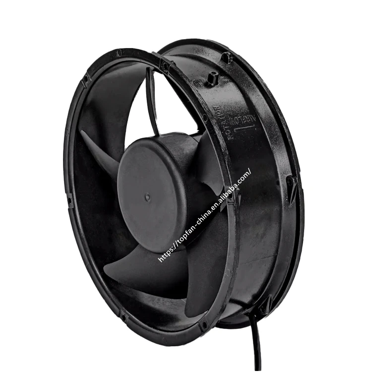 Exhaust Fans High Airflow High Speed Dc Brushless Motor 48v 220mm Round ...