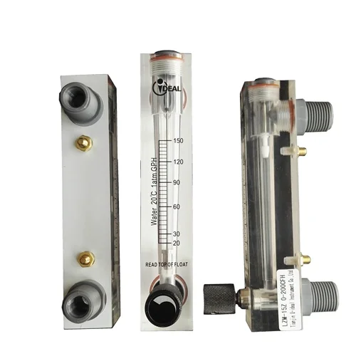 LZM Acrylic Rotameter with regulator Panel Mount Acrylic Glass ...