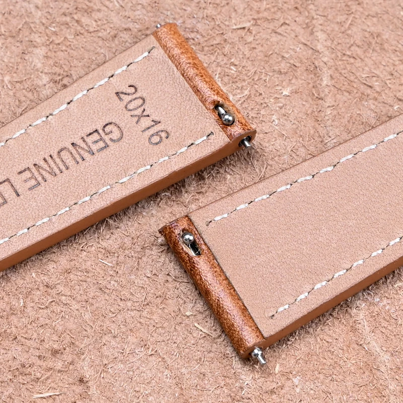 Premium Handmade Genuine Vintage Full Grain Leather Watch Strap With ...