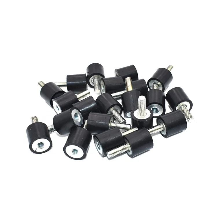 #8-32 UNC Thread Male Female Bobbin Mounts Rubber Damper Buffer