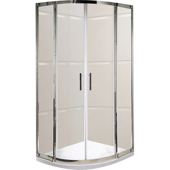 Fiberglass White Prefab Corner Framed Quadrant Small Shower Enclosures ...