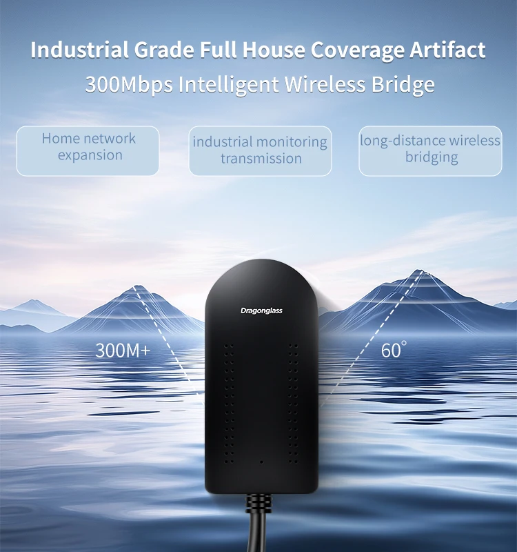 Newest Network Bridge 2.4GHz 300Mbps Wireless Outdoor CPE / WiFi ...